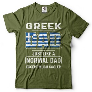 Greek Dad T-shirt Fathers Day T-shirt Greek Fathers Day Gift Shirt ...