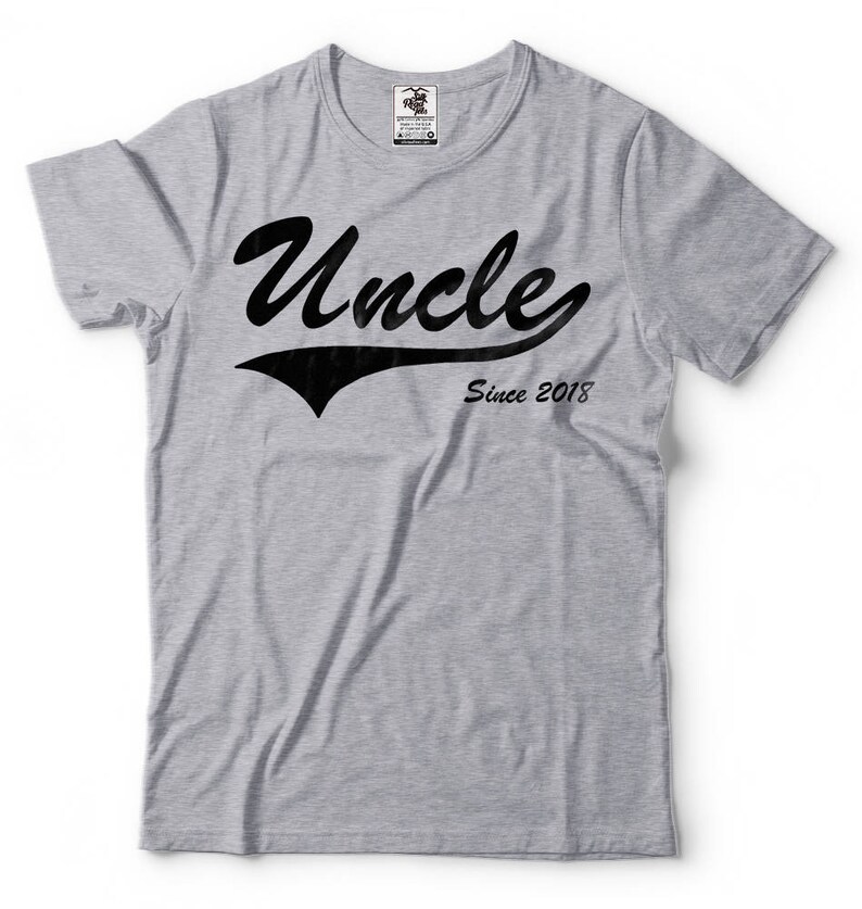 Uncle 2018 T-shirt New Uncle Tee Shirt Baby Shower Baby | Etsy