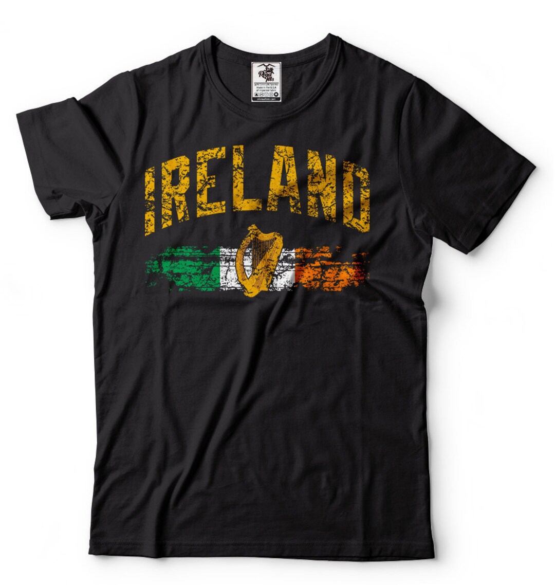 Ireland T-shirt Irish Flag Coat of Arms National Symbols Shirt Éire Tee ...