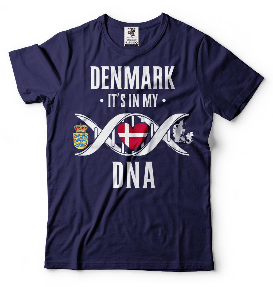 Denmark DNA T-shirt: Danish Heritage Patriotic Tee - Etsy