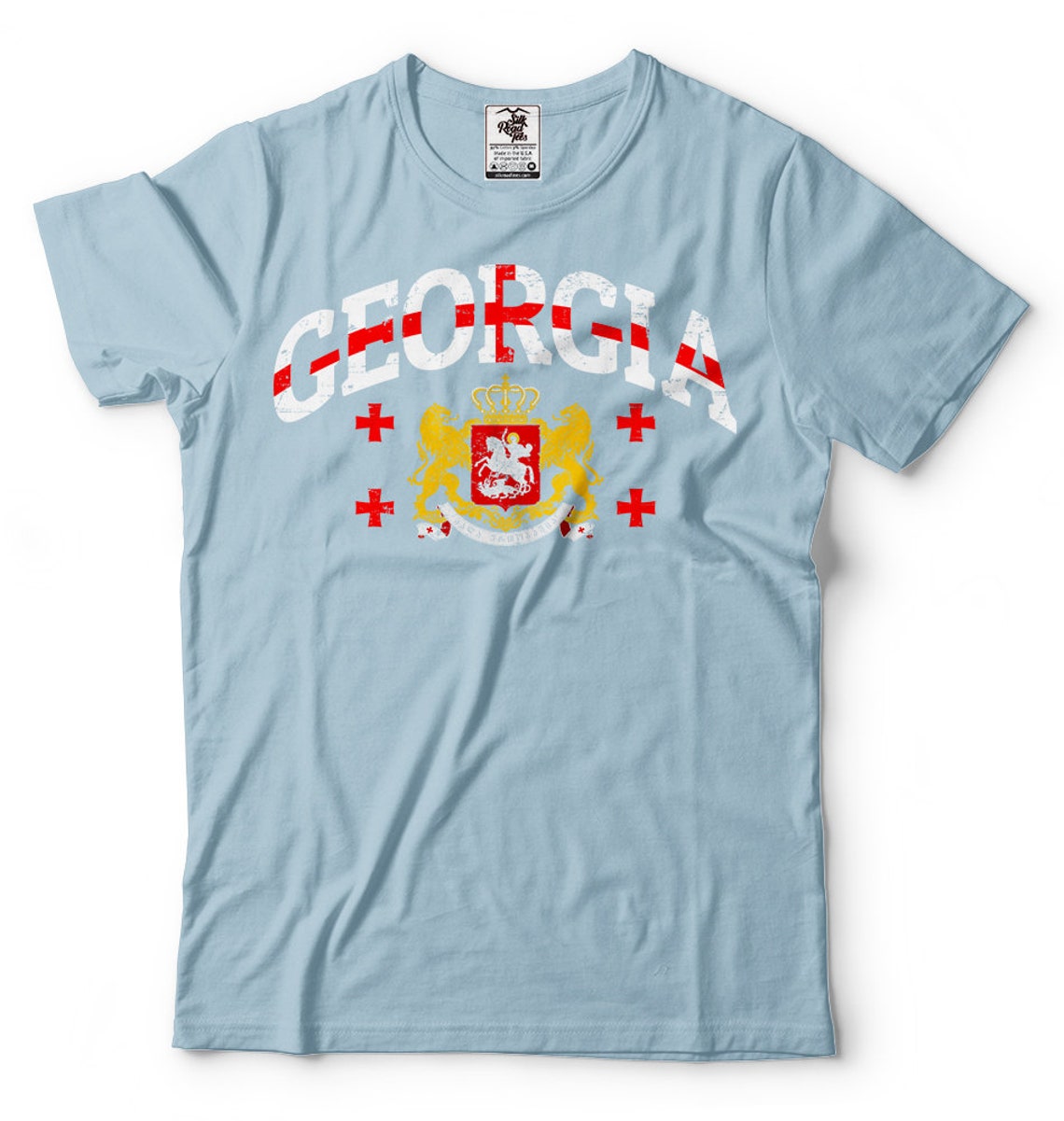 Georgia T-shirt Georgian Country Heritage Independence Day | Etsy