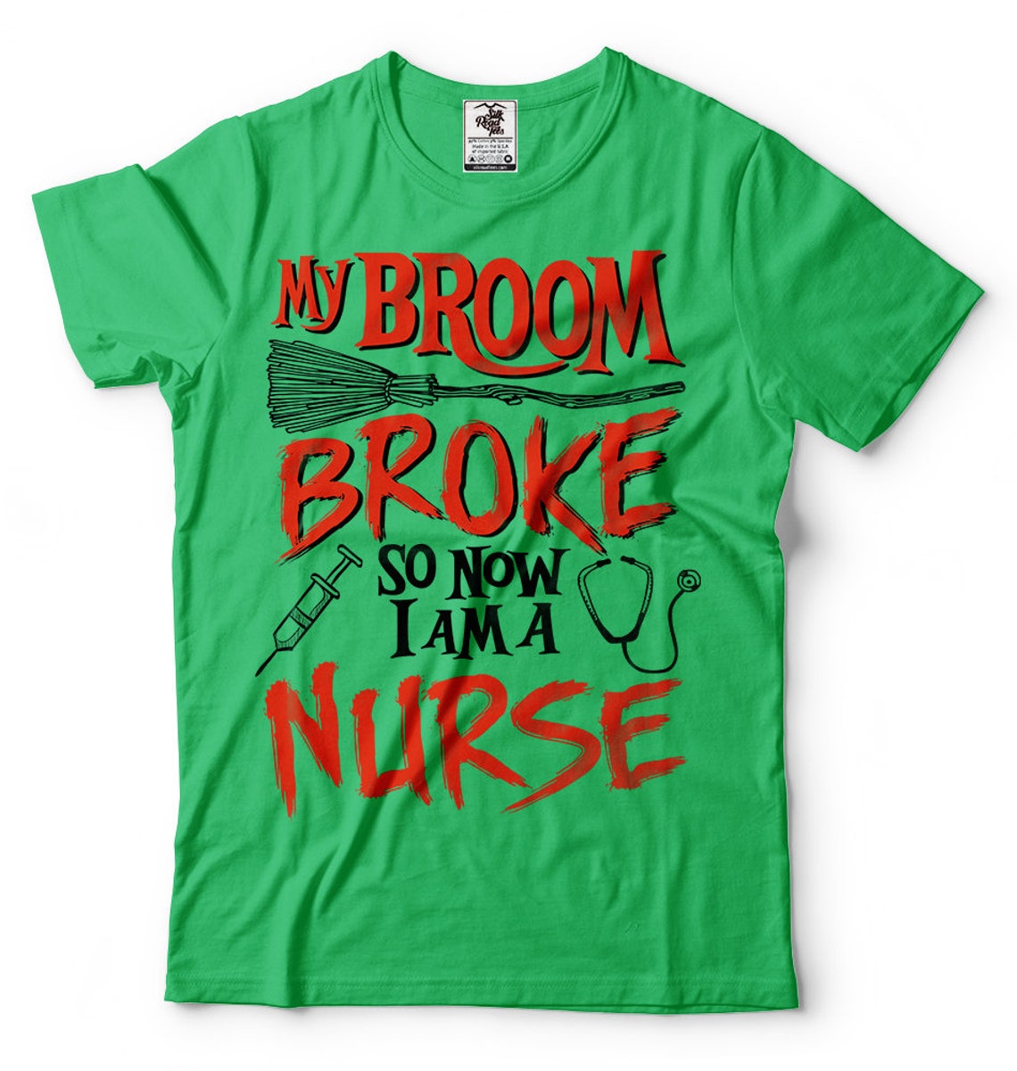 Halloween Nurse T Shirt Nurse Costume Funny Halloween T Shirt Etsy