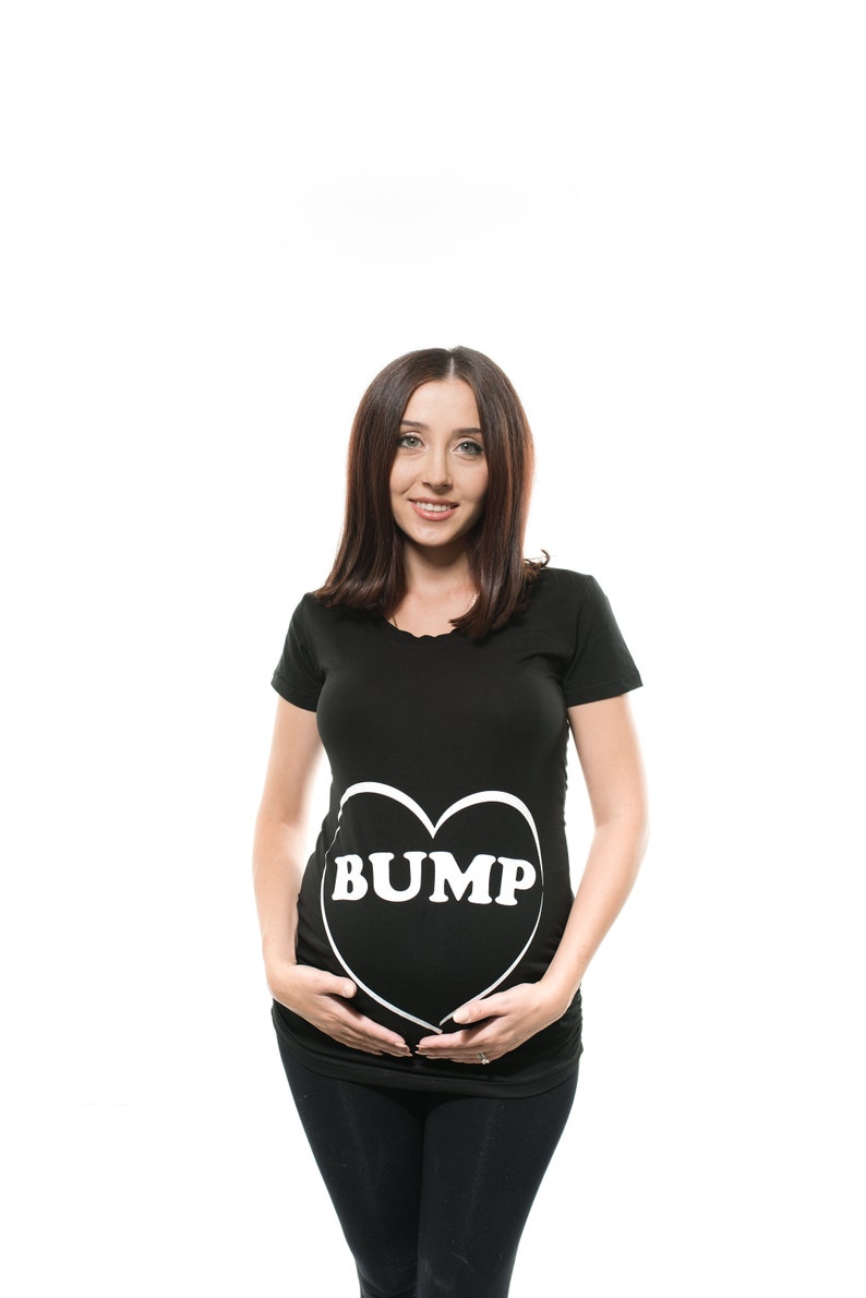 Bump Pregnancy Maternity Tee Shirt Bump Heart Pregnancy - Etsy