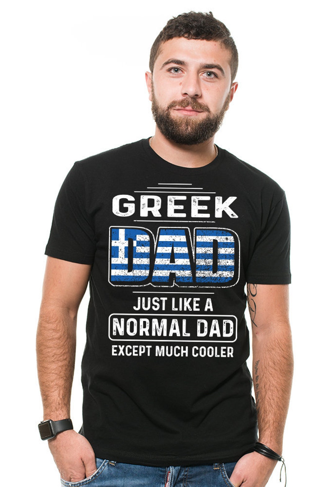 Greek Dad T-shirt Fathers Day T-shirt Greek Fathers Day Gift Shirt ...