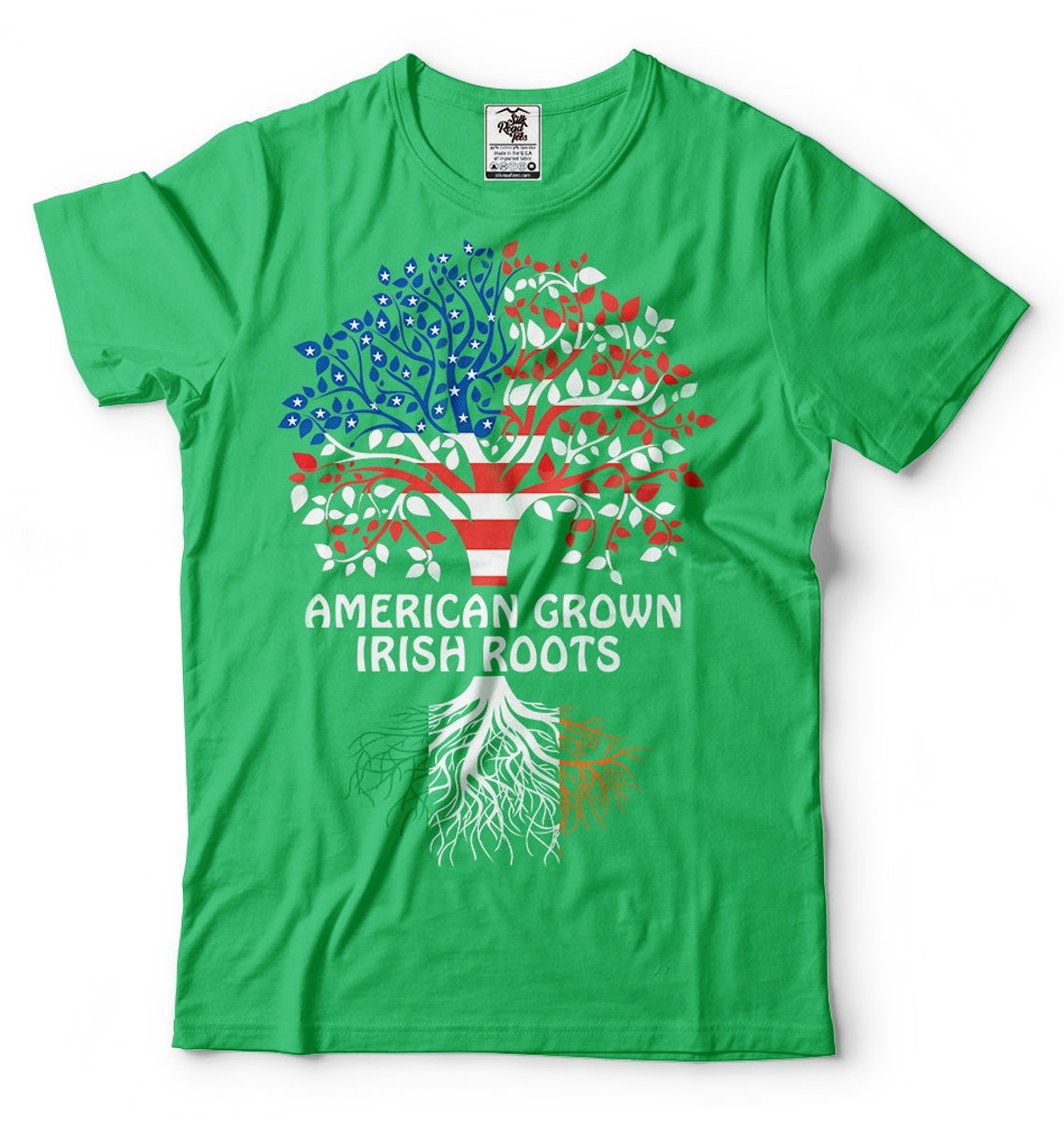 American Grown Irish Roots T-shirt Ireland Patriotic Tee Shirt - Etsy