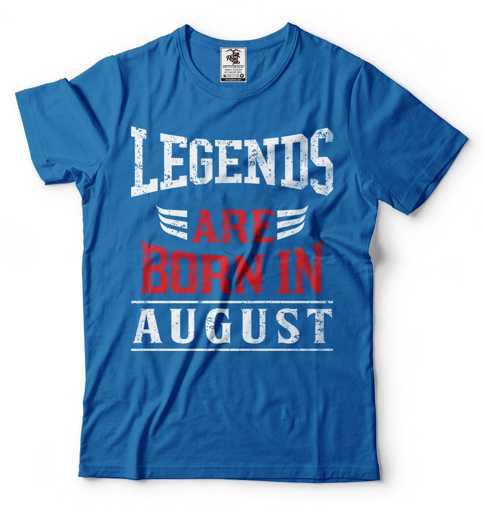 Born In August Birthday Gift T-shirt Gift for Birthday August | Etsy