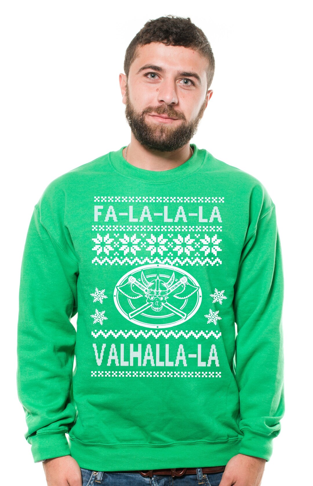Valhalla Falala Sweater Vikings Fa La La Funny Christmas Sweatshirt ...