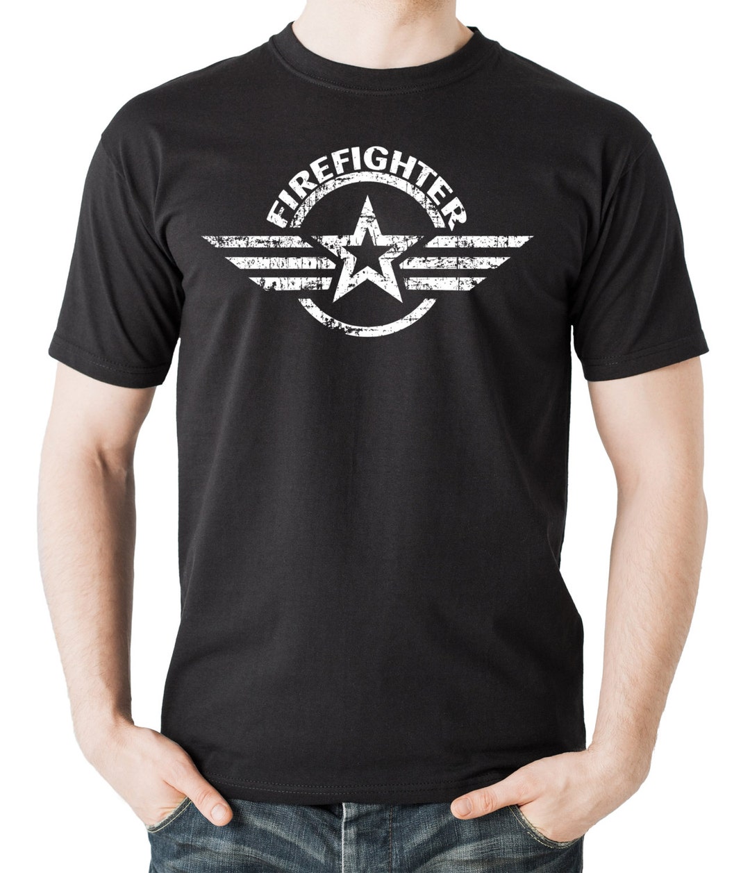 Firefighter T-shirt Fire Department Firefighter Tees Gift for ...