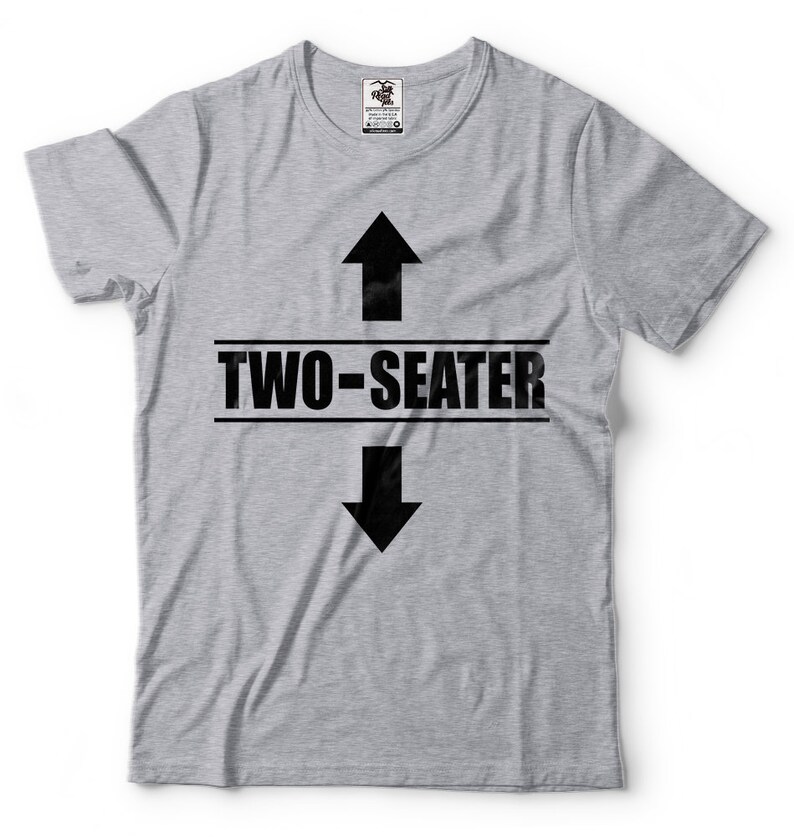 Two Seater Funny Shirt Mens Funny Shirt Two Seater Humor Tee Etsy