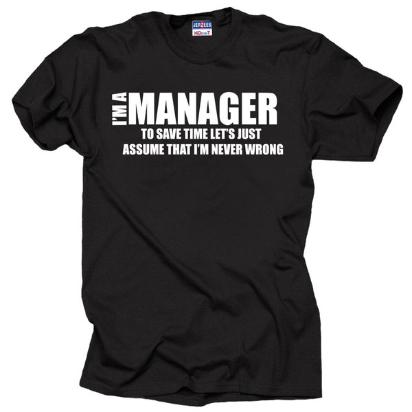 Funny Manager Shirt - Etsy