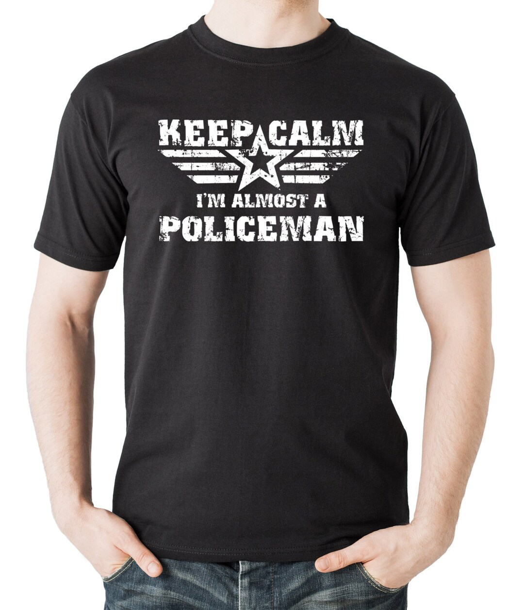 Keep Calm I'm Almost a Policeman T-shirt Future Police Officer Tee ...