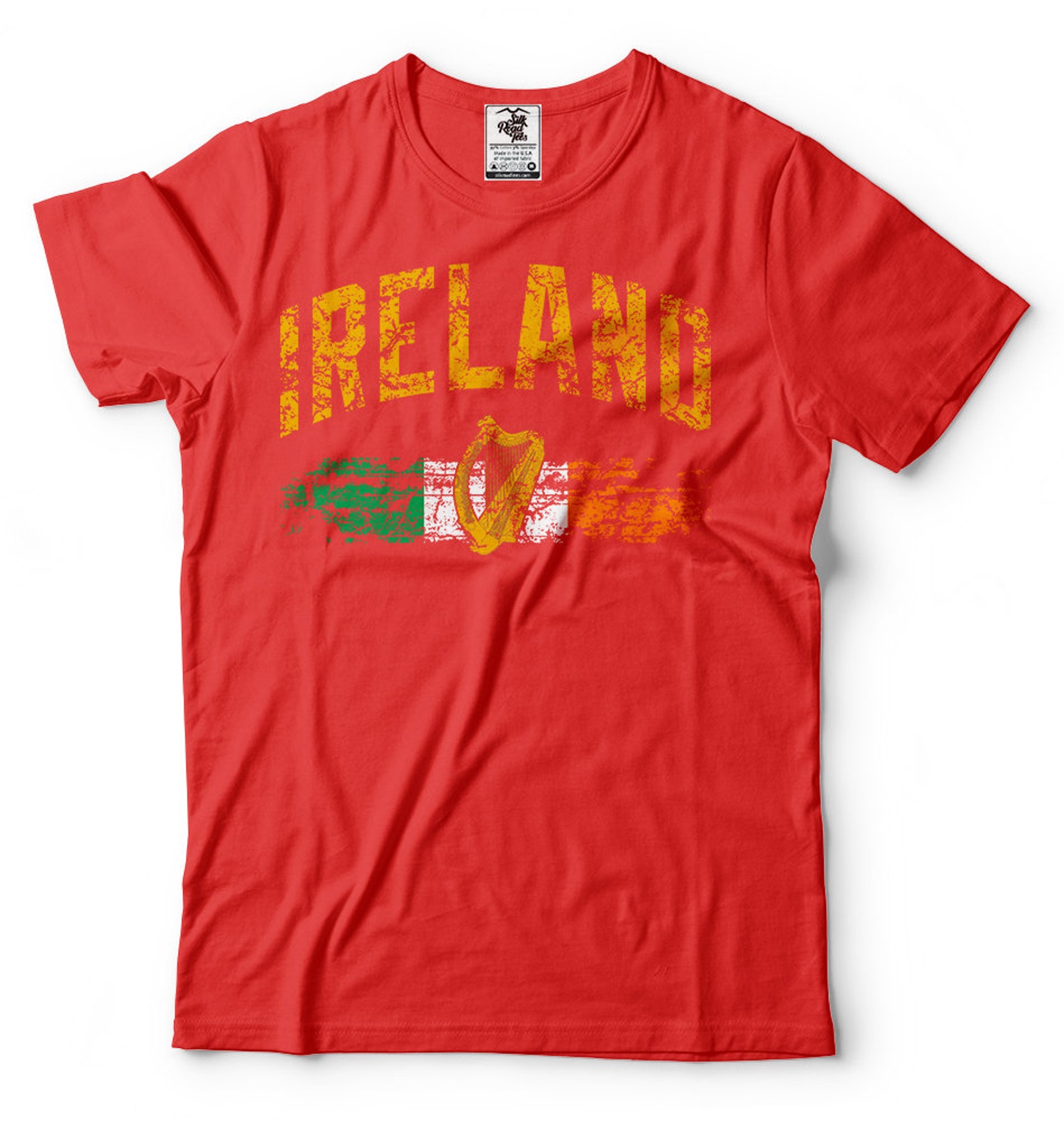 Ireland T-shirt Irish Flag Coat of Arms National Symbols Shirt - Etsy
