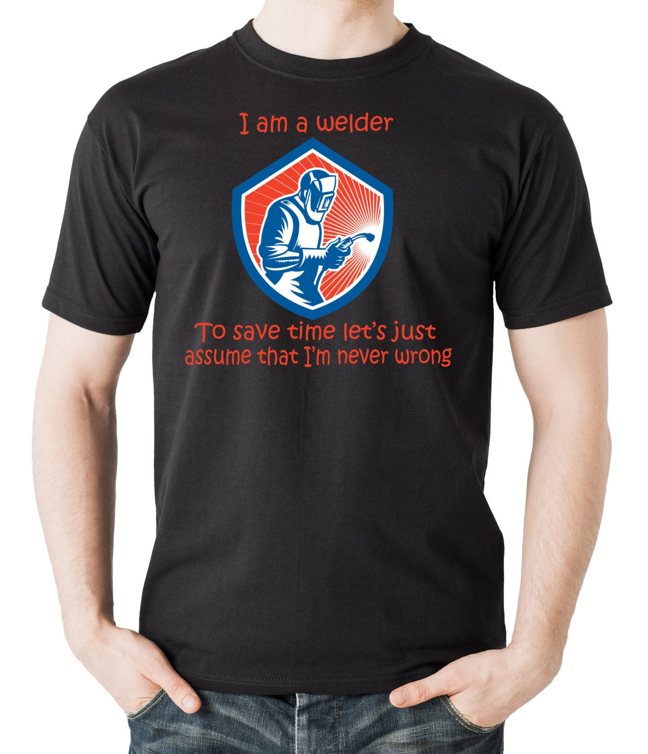 Welder T-shirt Occupational T-shirt Welder Professional Union - Etsy