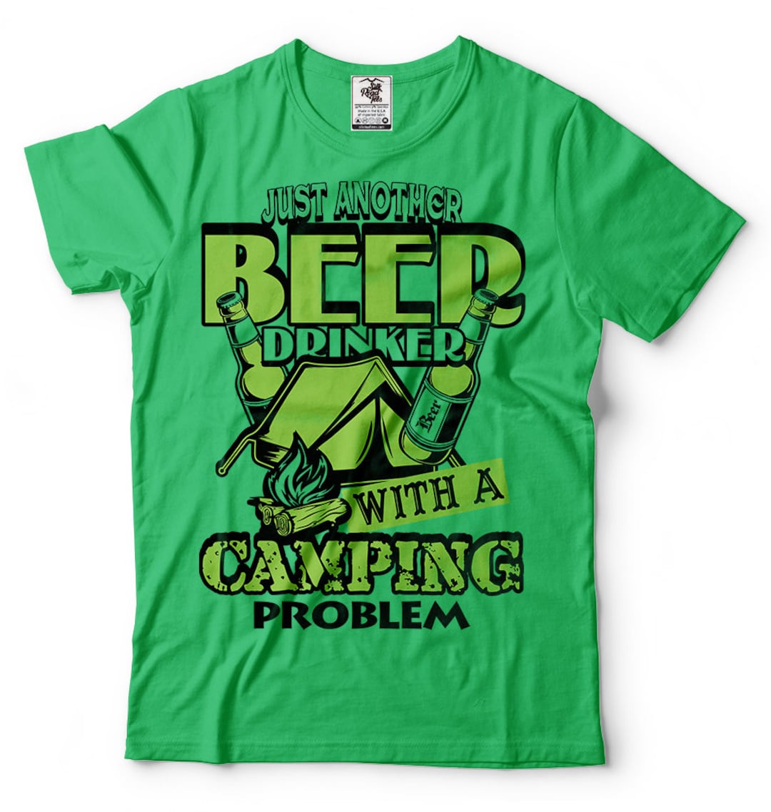 Funny Camping T-shirt Beer T-shirt Camping Forest Getaway Funny T-shirt ...