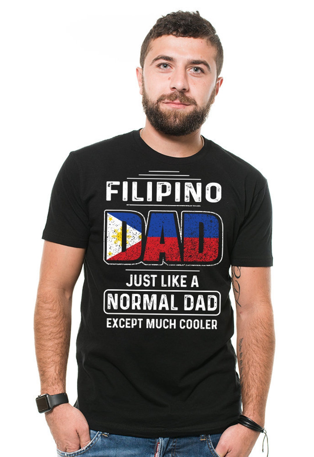 Filipino Dad Father's Day Shirt Philippines T-shirt Filipino Dad ...