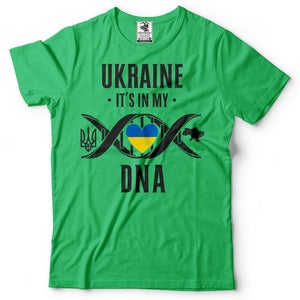 Ukraine T-shirt Ukraine Heritage Ancestry Trident T-shirt Ukrainian DNA ...