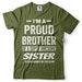 Proud Brother T-shirt: Gift From Sister - Etsy