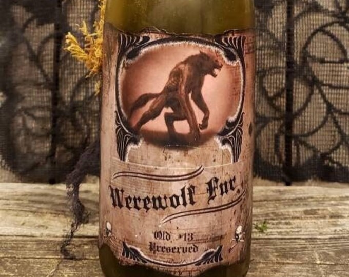 Halloween Potion Bottle Werewolf Fur Halloween Decorations - Etsy