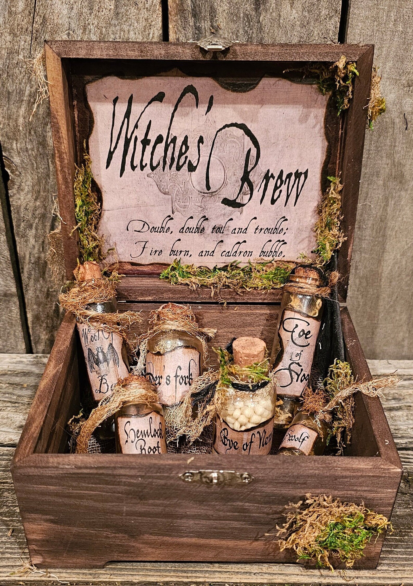 Witches' Brew Mini Apothecary Set, Halloween, Halloween Home Decor ...
