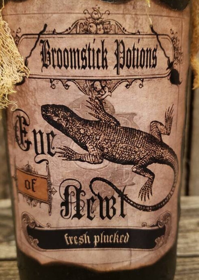 Handmade Halloween Potion Bottle Set: Witchy Apothecary Decor - Etsy