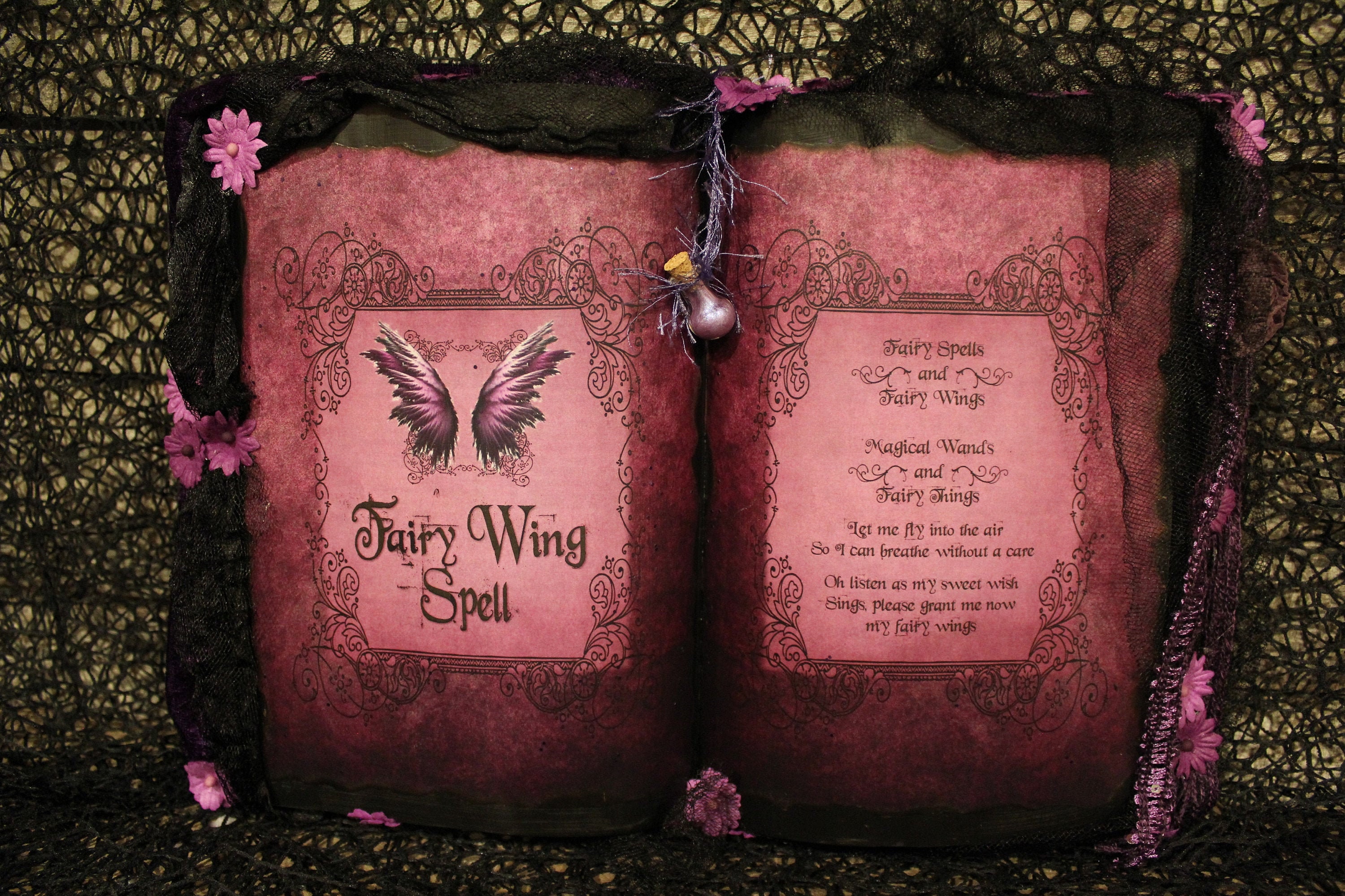 Fairy Wing Spell Spell Book Fairy Decor Enchanted | Etsy