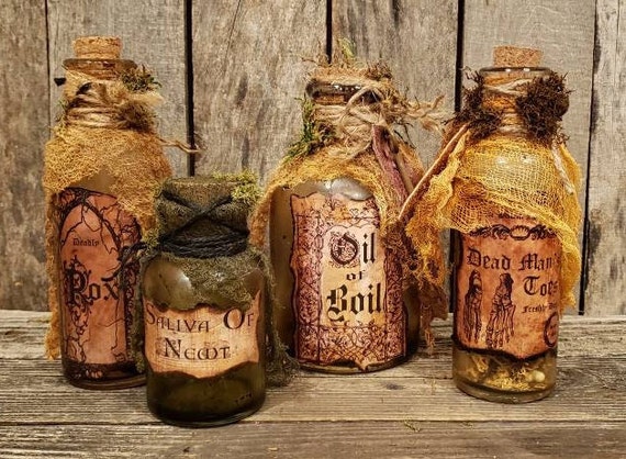 Hocus Pocus Inspired Potion Bottle Set Life Potion Halloween - Etsy