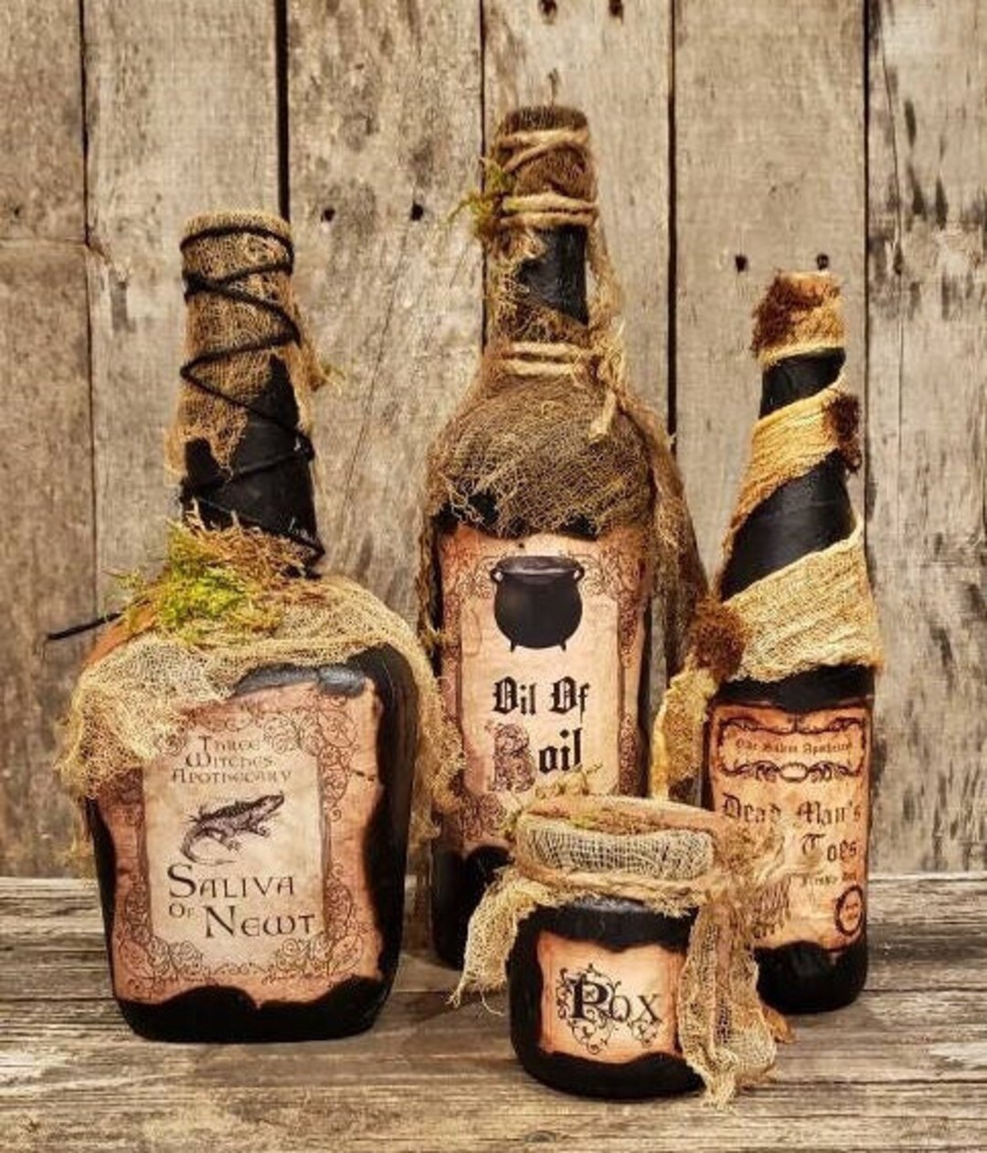 Hocus Pocus Inspired Potion Bottle Set Life Potion Halloween - Etsy