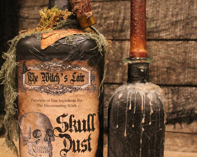 Halloween Potion Bottle, "skull Dust", Halloween Decor, Halloween ...