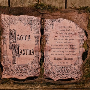 Magica Maxima, Hocus Pocus Inspired Spell Book, Halloween Decor ...