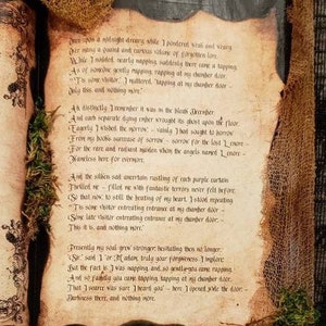 Halloween Spell Book the Raven Halloween Decor Halloween - Etsy