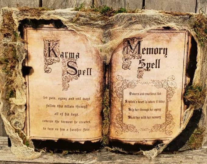 Spell Book, Halloween Spell Book, Karma Spell, Memory Spell, Halloween ...