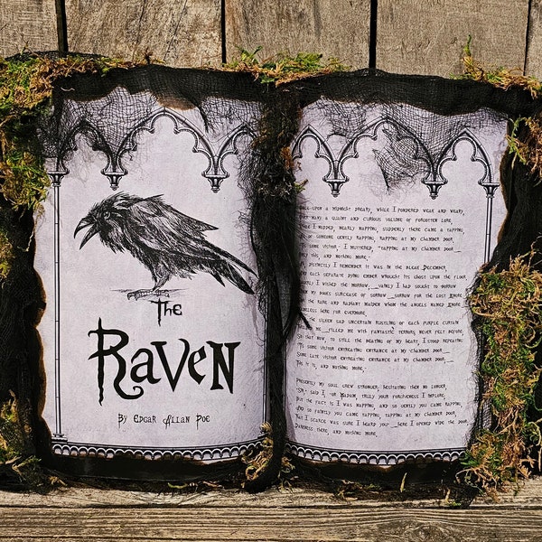Edgar Allan Poe Halloween Decorations - Etsy