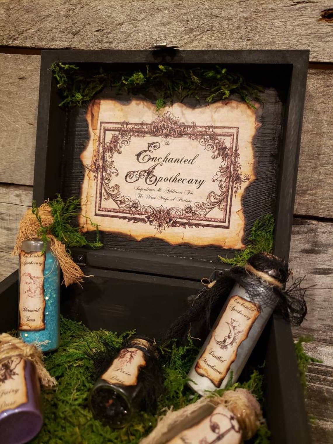 Mini Apothecary Set Enchanted Apothecary Potion Bottle Set - Etsy