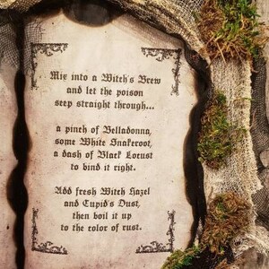 Spell of the Poison Apple Spell Book Snow White Evil Queen - Etsy