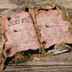 Handmade Halloween Spell Book: Witchy Home Decor - Etsy