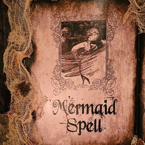 Mermaid Spell, Mermaid Decor, Halloween Decor, Halloween Decorations ...