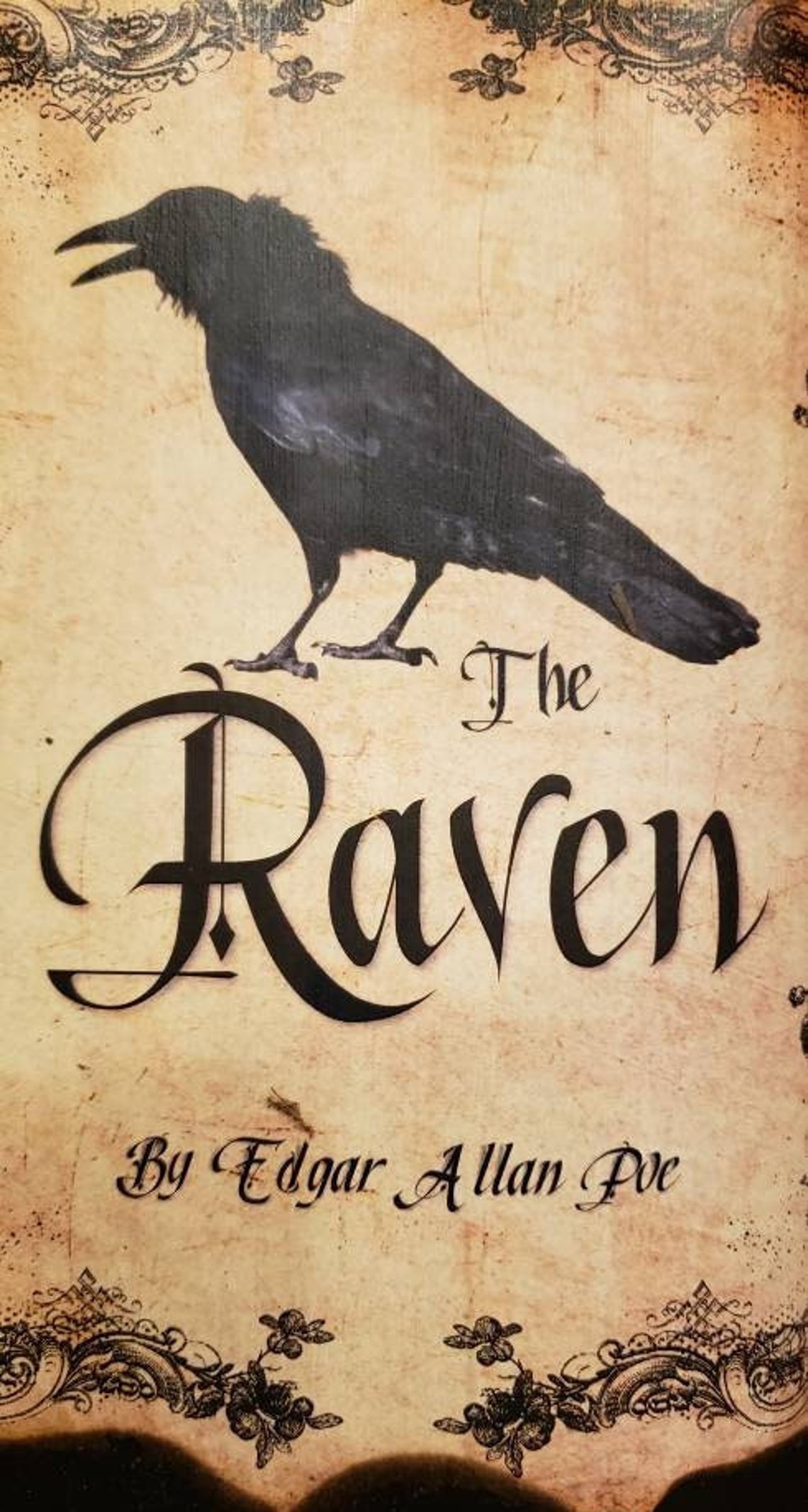 Halloween Spell Book the Raven Halloween Decor Halloween - Etsy