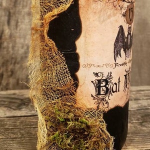 Bat Wings Halloween Potion Bottle, Halloween Decor, Halloween ...
