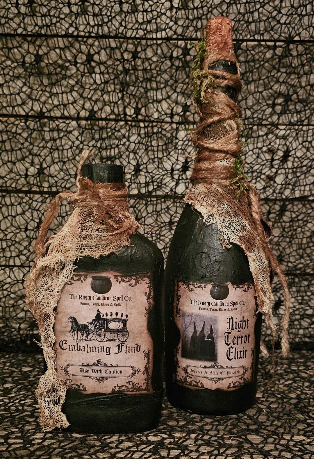 Spooky Potion Bottles, Halloween Home Decor, Halloween Decor, Creepy ...