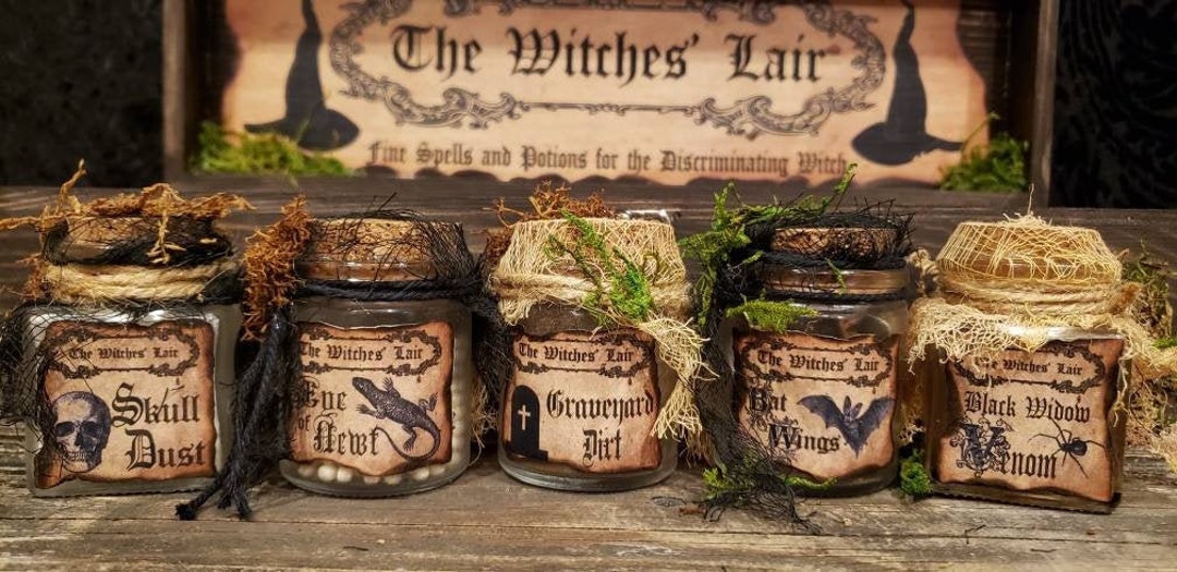 Apothecary Set, the Witches' Lair, Witch's Traveling Kit, Halloween ...