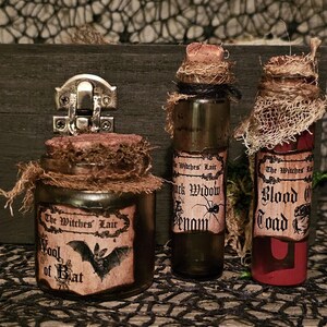 The Witches' Lair Apothecary Chest, Halloween Home Decor, Halloween ...