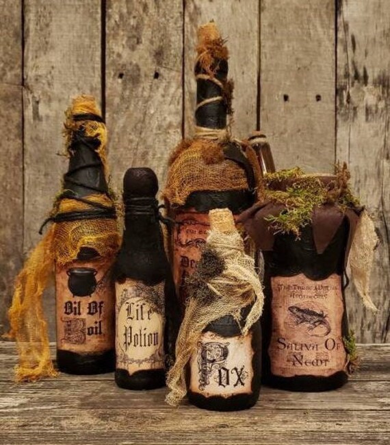 Hocus Pocus Inspired Potion Bottles Life Potion Halloween - Etsy