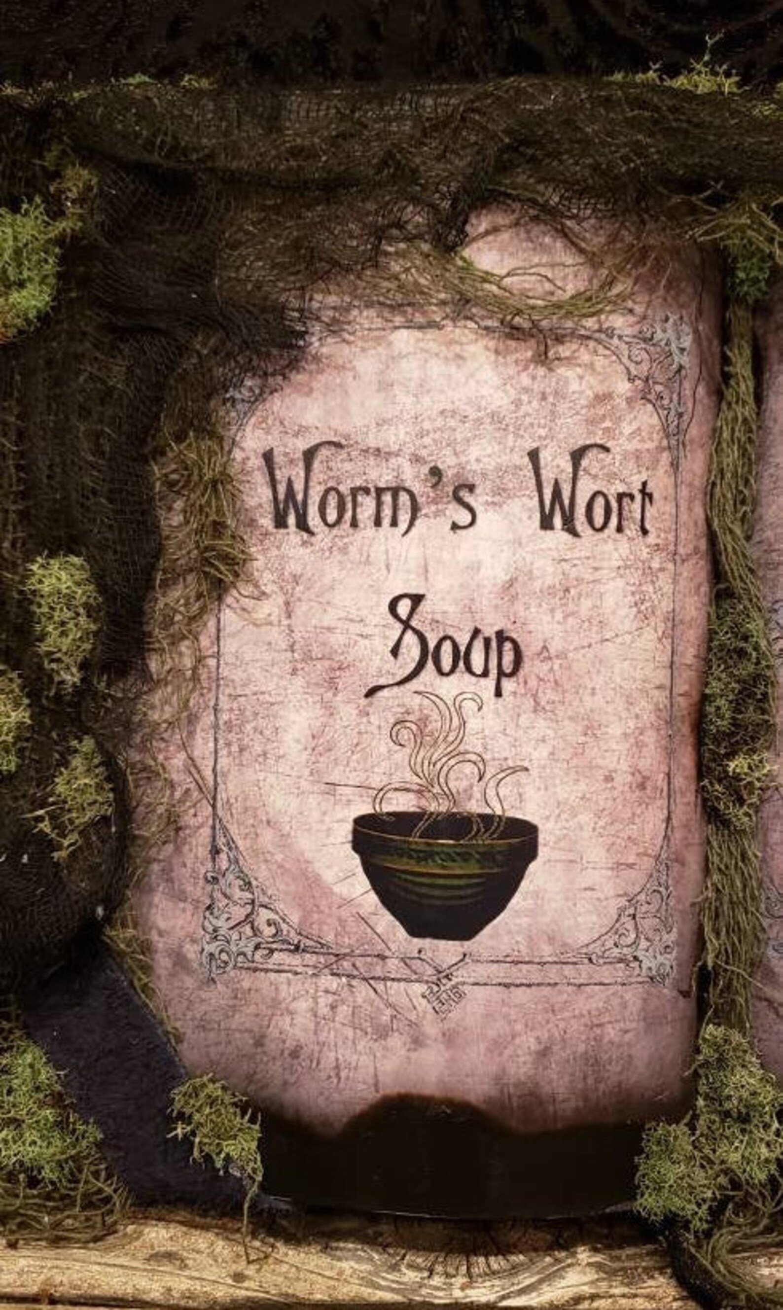 Worm's Wort Soup Spell Book and Potion Bottle Set | Etsy