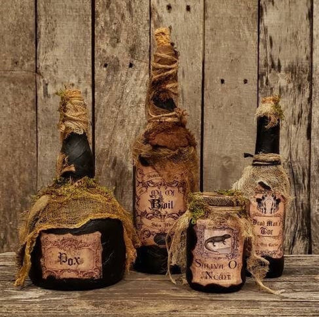 Hocus Pocus Inspired Potion Bottle Set Life Potion Halloween - Etsy