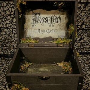 The Forest Witch Apothecary Chest, Witchy Decor, Dark Forest, Potion ...