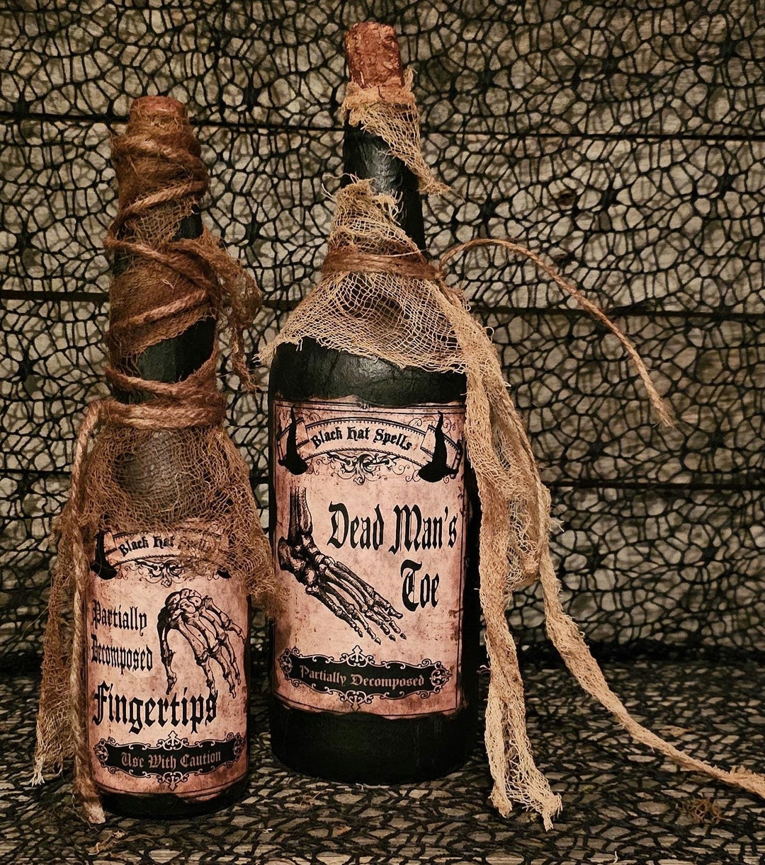Spooky Potion Bottles, Halloween Home Decor, Halloween Decor, Creepy ...