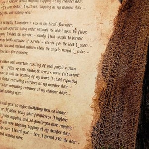 Halloween Spell Book the Raven Halloween Decor Halloween - Etsy