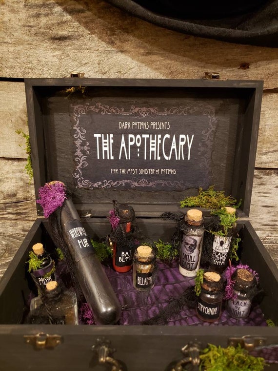 Apothecary Set Potion Bottle Kit Halloween Decor Witchy - Etsy