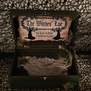The Witches' Lair Apothecary Chest, Halloween Home Decor, Halloween ...