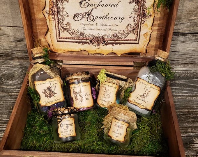 Apothecary Set, the Enchanted Apothecary, Wooden Box Filled With ...